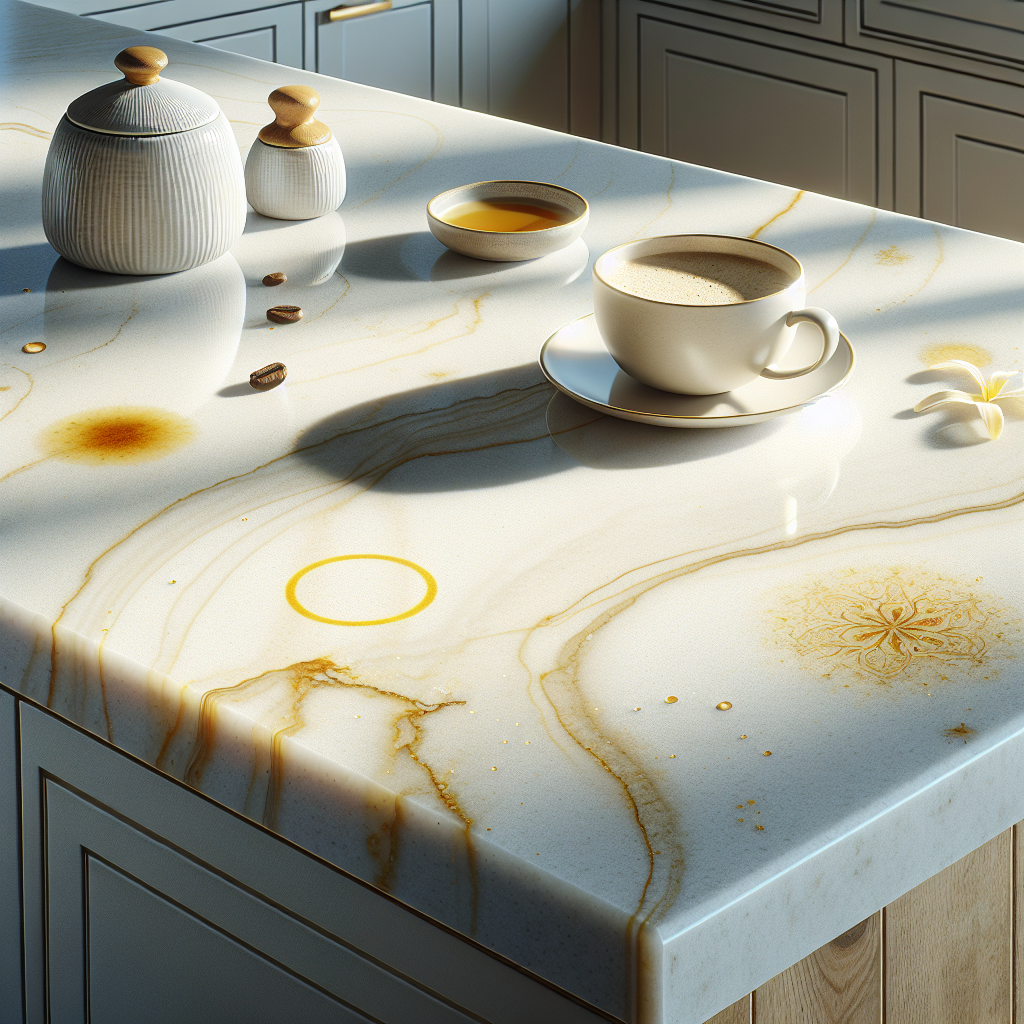 How Do You Get Yellow Stains Out of Quartz Countertops ...